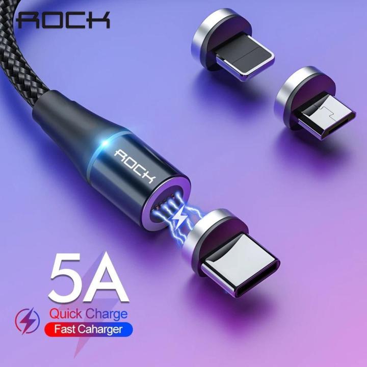 ROCK G1 Magnetic 3A Braided Charge and Sync Type-C USB Cable (ONLY TYPE ...