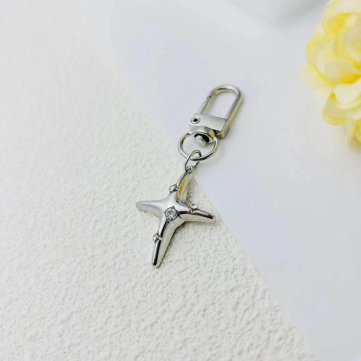 New Metal Hollow Star Keychain Keyring Star Key Chain Pendant Pendant ...