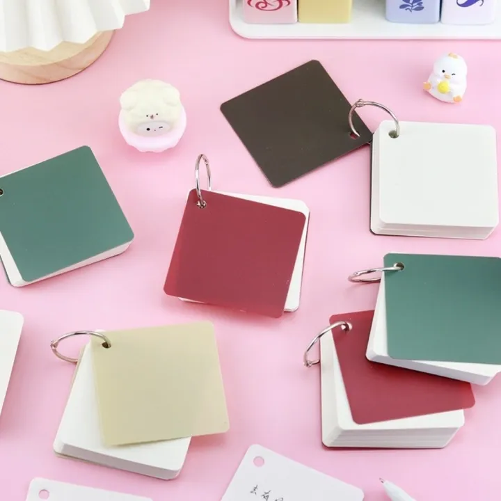 multi-purpose Portable Pocket Memo Pads with Ring 80 Sheets Blank Study ...