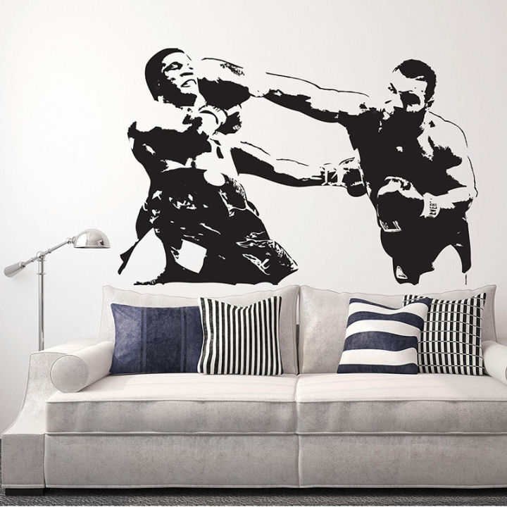 Mike Tyson Boxing Sports Vinyl Sticker Boxing Club Wall Art Decal Boy ...