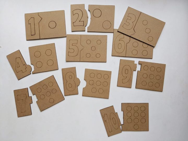 Wooden 1 to 10 counting for kids - 3d learning wooden boards for kids ...