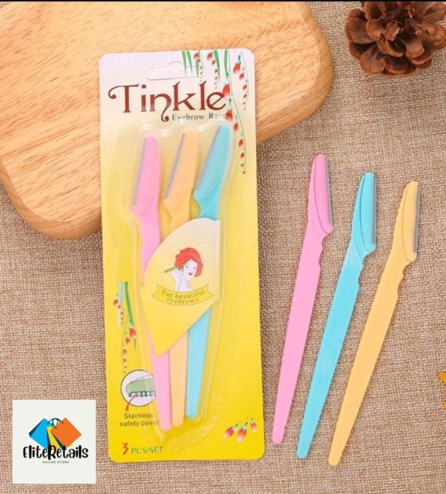 Pack of 3 Tinkle Eyebrow and Facial Hair Removal Razor for Women | Daraz.pk