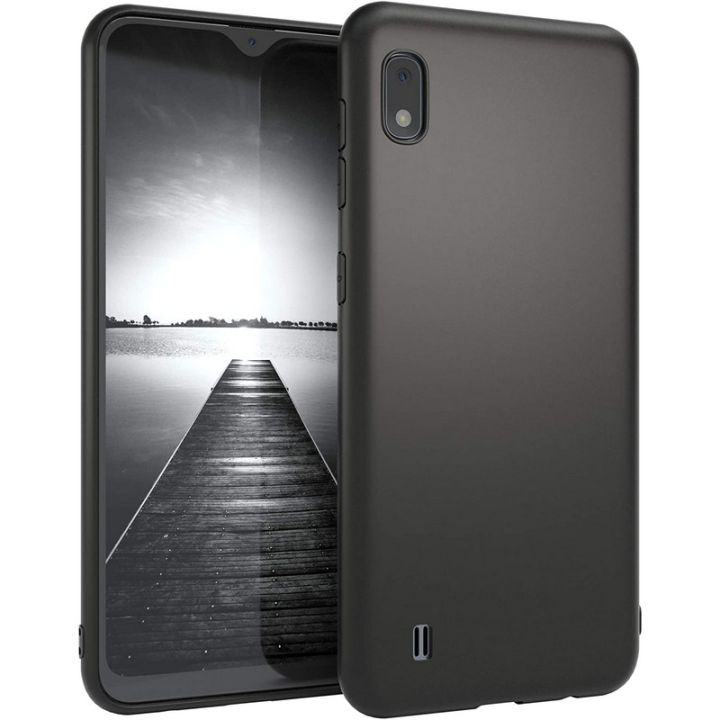 Samsung A10 Matte Black Silicon Back Cover | Daraz.pk