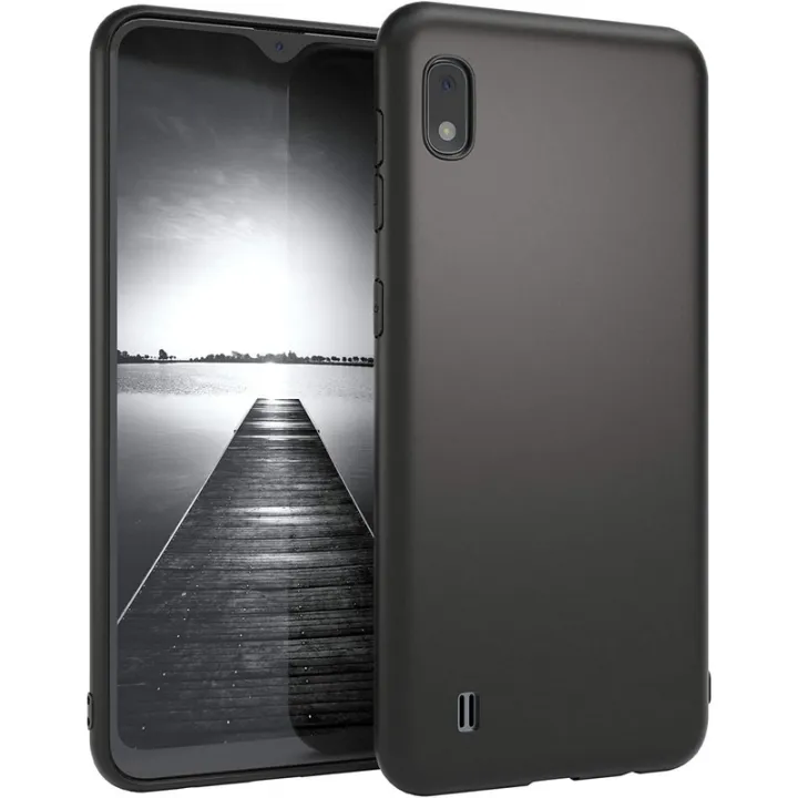 Samsung A10 Matte Black Silicon Back Cover | Daraz.pk