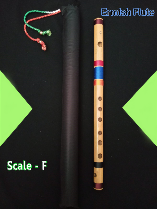 Ermish F.Natural Medium Scale Side Blown Bansuri Flute | Daraz.pk