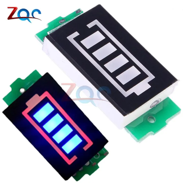 3S 3 Series Lithium Battery Capacity Indicator Module 12.6V Blue ...