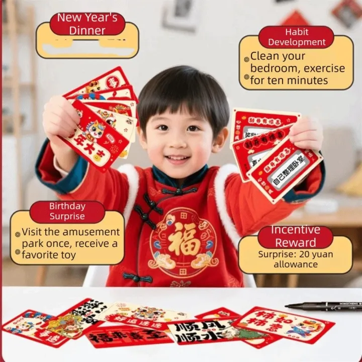 20pcs Fashion Zodiac Horse Scratch-off Cards Cartoon Anniversary ...