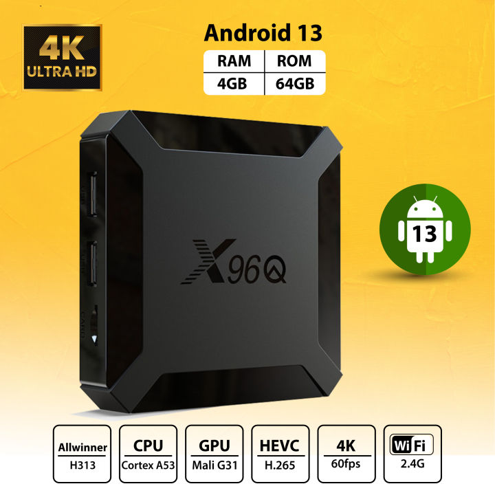 X96Q - 4GB 64GB - Android 13 - 4K - Smart Android Tv Box | Daraz.pk