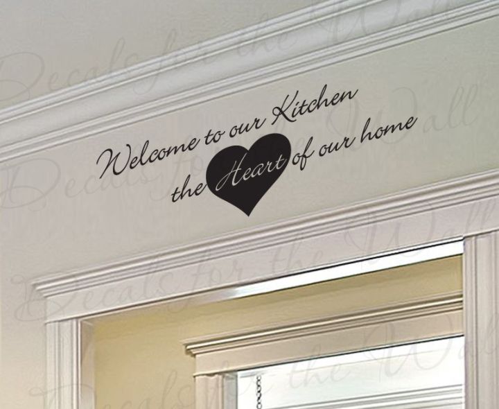 Sabnas Welcome To Our Kitchen 2 X 1 Feet Wall Decor Stickers For ...
