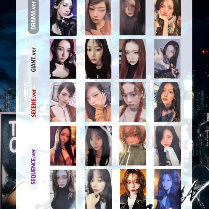 4/8Pcs Simple New Album "DRAMA" Idol Singer Photocard WINTER NINGNING ...