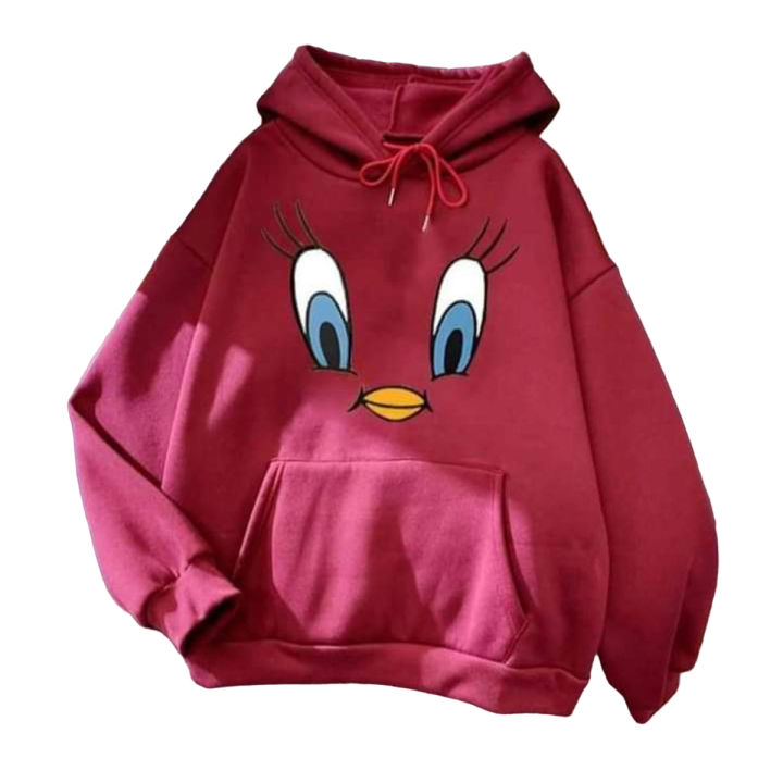 Trendy TWEETY Tag Print CARTOON CHARECTER Hoodie in Full sleeves Pocket ...