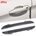 4PCS Universal Blade Soft Rubber Car Door Crash Bar Auto Edge Guard ...