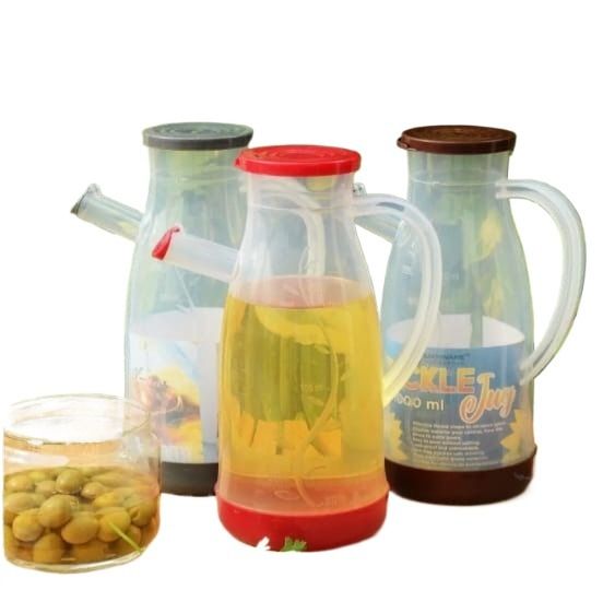1 Piece Trickle Jug 1000 ml oil jug for kitchen oil container jug with ...