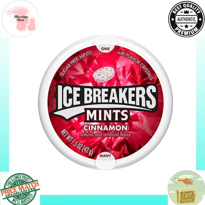 ICE BREAKERS Cinnamon Flavored, Sugar Free Breath Mints, 42gm | Daraz.pk