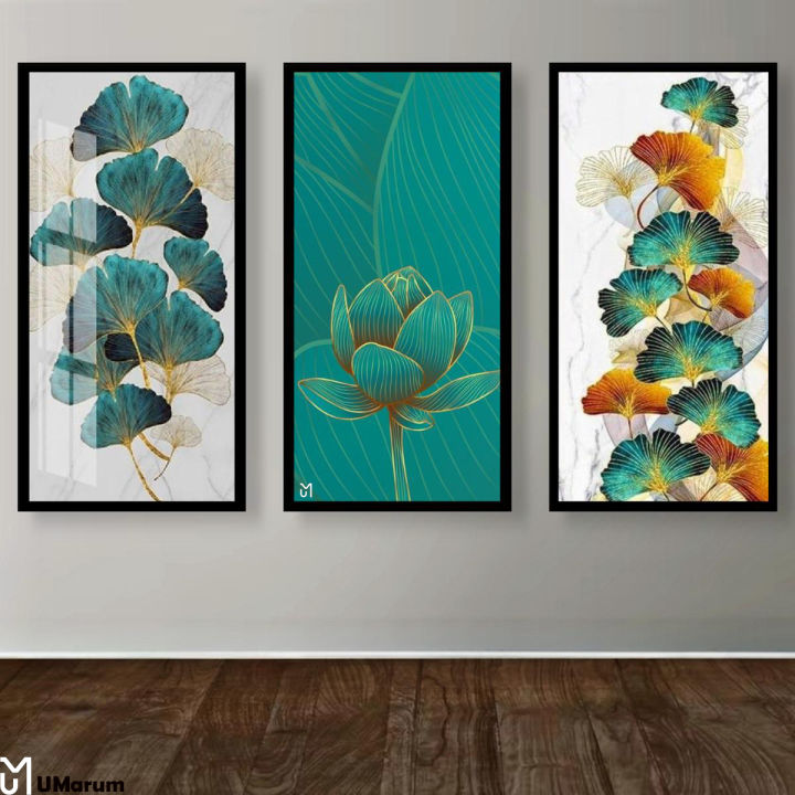 C-Green floral wall art frames for office | Daraz.pk