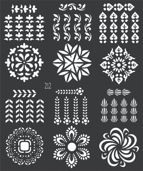 6 Different Designs Mehndi sticker stencil Arabic style | Daraz.pk