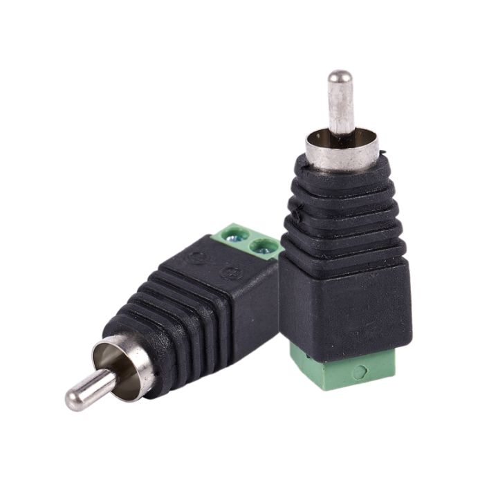 RCA Female Plug Connector Screw Terminal Block Adapter Solderless Type ...