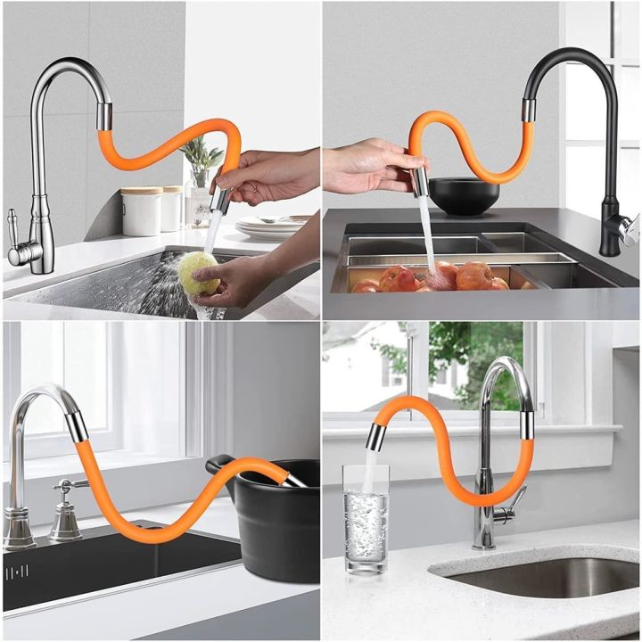 Universal Foaming Extension Tube - 360 Degrees Free Bending Faucet ...