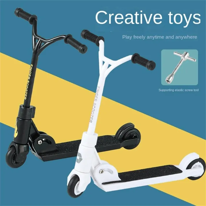 Novelty Foldable Finger Scooter Simulation Multi Colored Mini Scooter ...