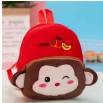 Naughty Monkey character backpack plush school bag for kids 9 inches ...