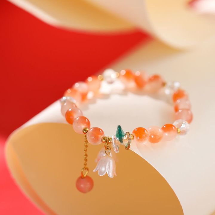 【Low price】Xiaohongshu Cream Two-tone Lily of the Valley Bracelet Non ...