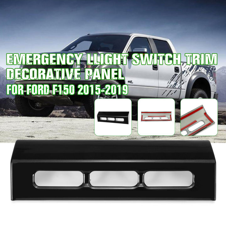 Emergency Warning Light Lamp Switch Panel Decor Cover For Ford F150 ...