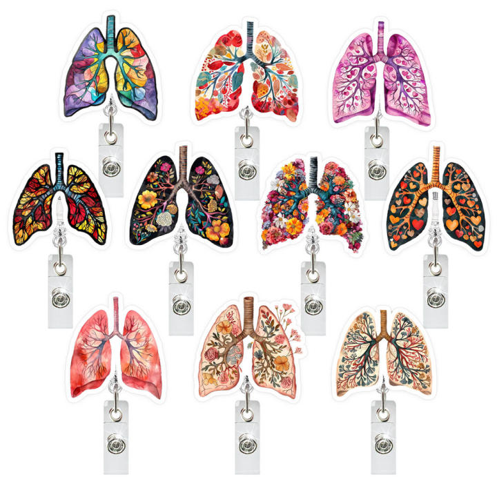 Retractable Badge Holder Clip-On Badge Reel Lightweight Rotating ...