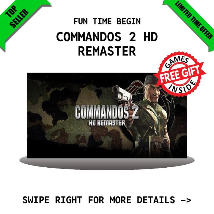 COMMANDOS 2 HD REMASTER - Game for PC - with installation guide - GoogleDrive/MediaFire - QR ...