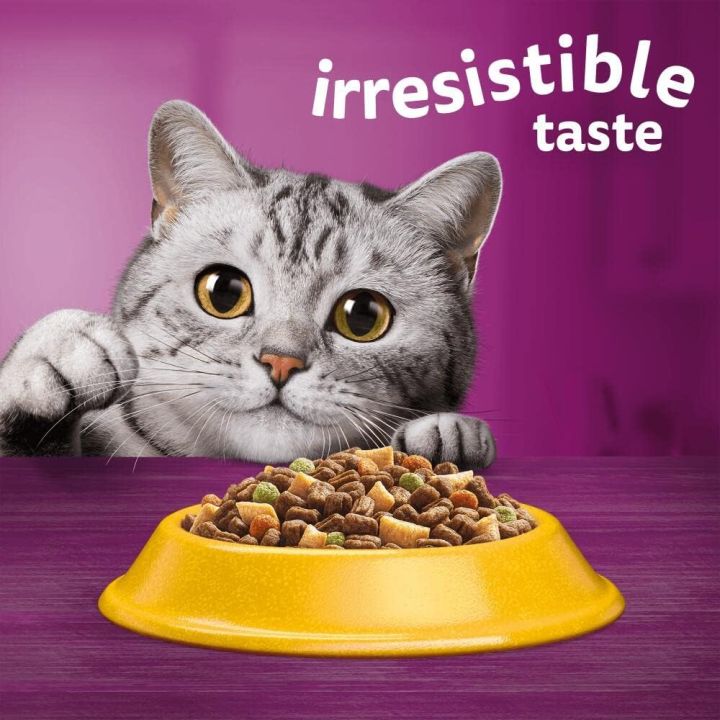 WHISKAS - 1+ Adult Dry Cat Food - 1kg - Biscuits Made with Chicken ...