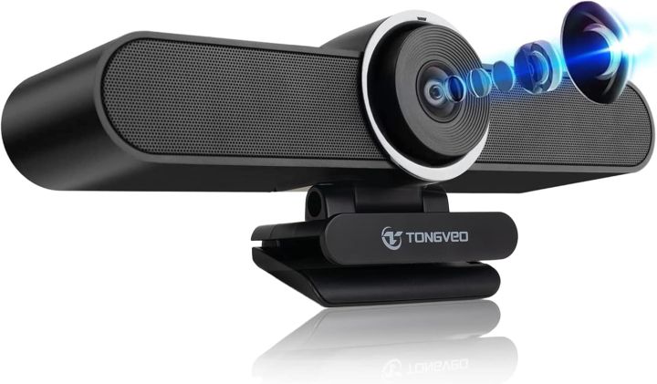 TONGVEO 4K Webcam Conference TV Room Web Camera with Microphone and ...