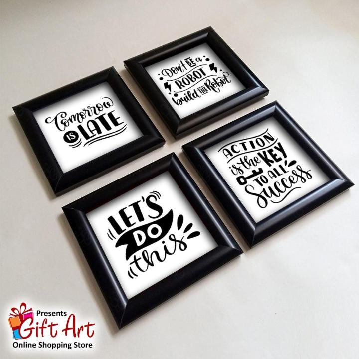 Made by Gift Art 677 - Motivational Quotes Frames - Glass Front with ...