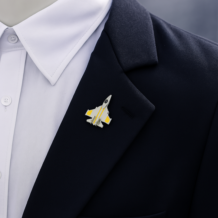 1 Inch Military Jet Aircraft Brooch For Coat Shirt Badge Pin Jewelry ...