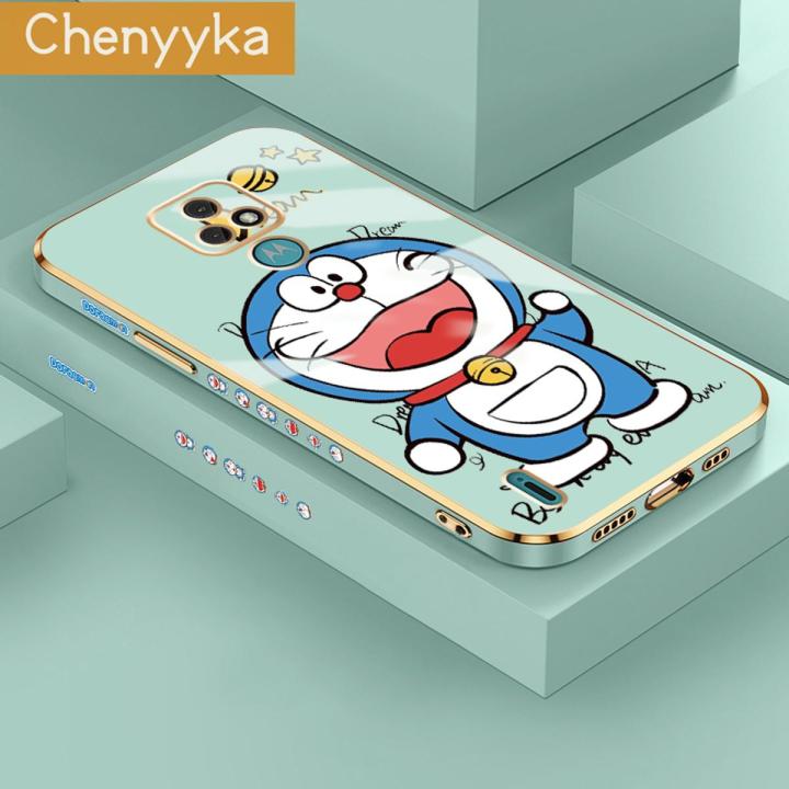 chenyyka For MOTOROLA E7 Case Cartoon Doraemon Side Design Phone Case ...