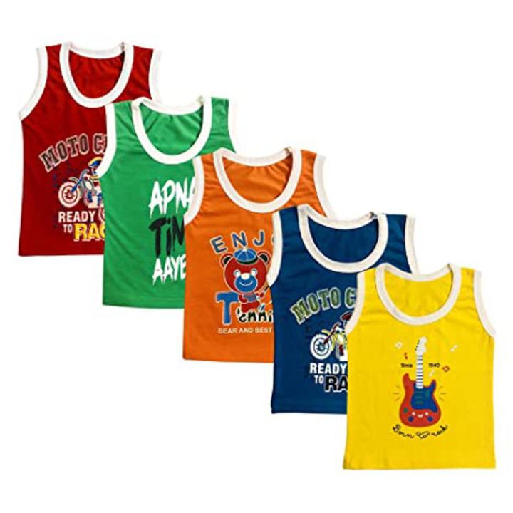 pack of 3 Sando and Short for Kids, Baby Boy Round Neck Sando and Short ...