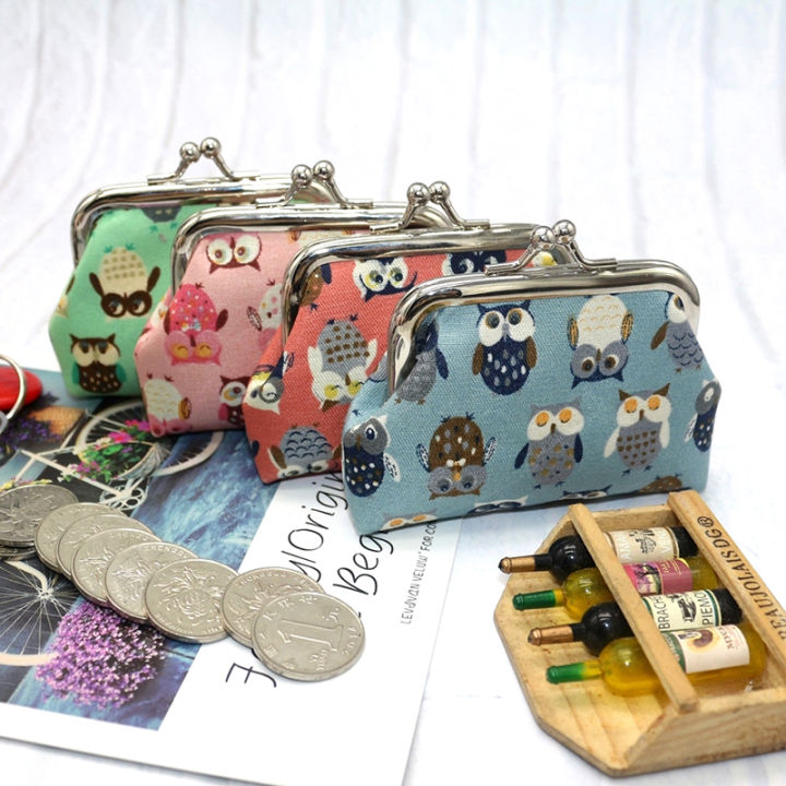 Cute Printed Owl Coin Purse Wallet Hasp Pocket Money Purse Wedding ...