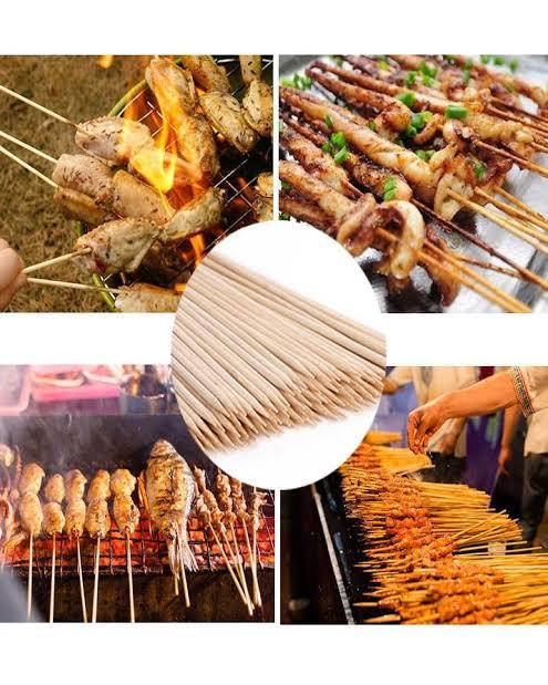 8Inch B.B.Q Sticks / Wooden Bamboo Shashlik Sticks | Daraz.pk