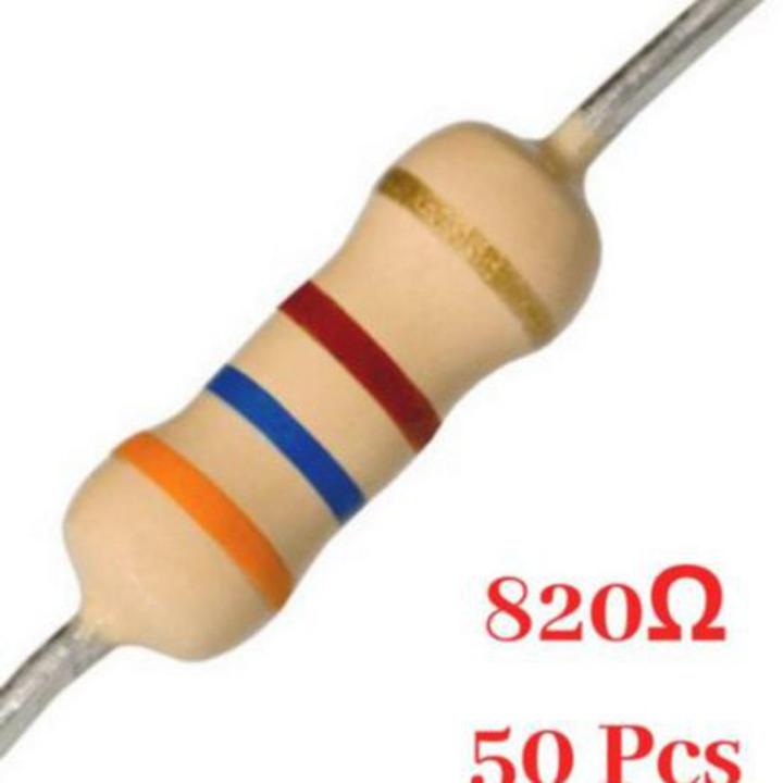 50 Pcs- 820 Ohm resistor | Daraz.pk