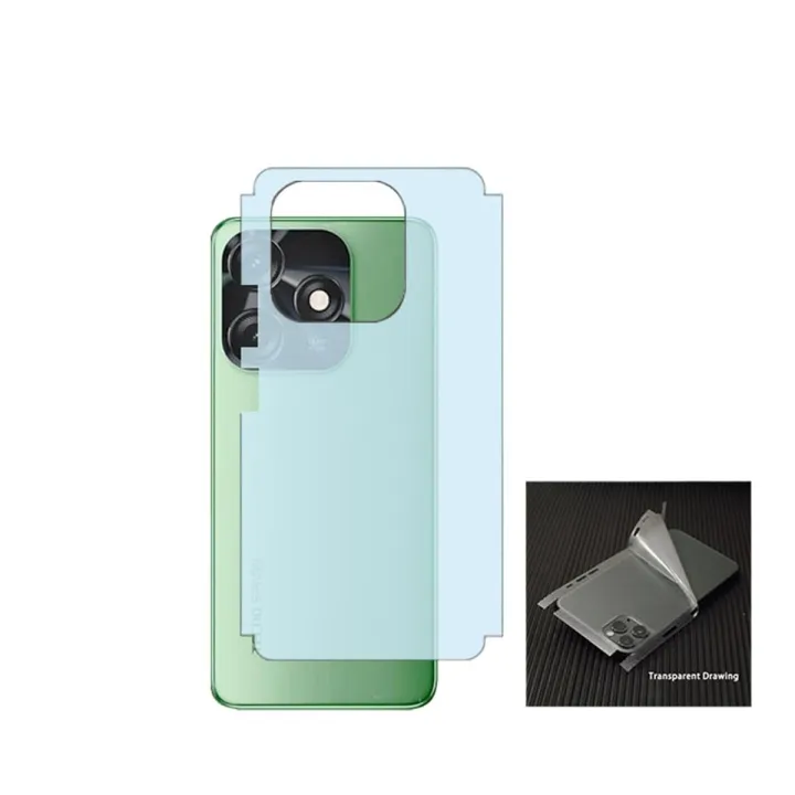 Tecno Spark 10C Back Matte Protector Soft Skin Sheet Film For spark 10c ...