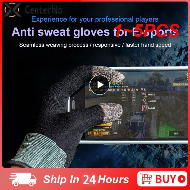 1~5PCS Mobile Game Gaming Gloves For Gamer Sweatproof Anti-slip Touch ...
