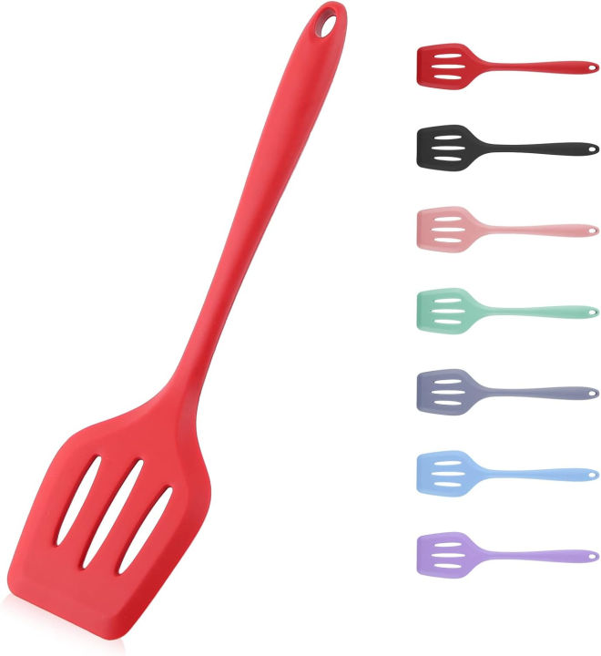Silicone Slotted Spatula | Nonstick Spatula | Pancake Turner Cookie ...