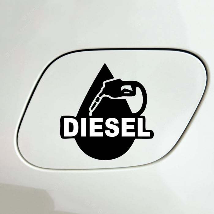 Funny Diesel Car Stickers - Creative Vinyl Fuel Tank Sticker for Cars ...