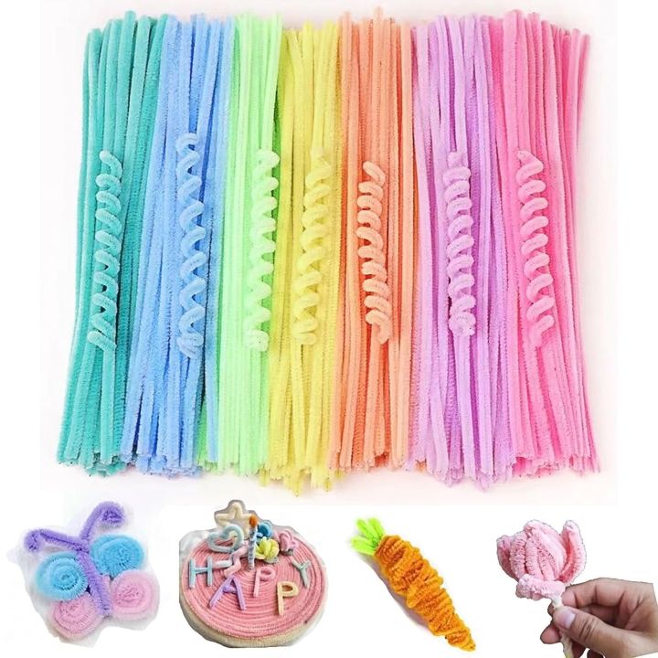 70 Pcs Pipe cleaners Craft Pipe Cleaners,30cm Long Flexible Rainbow ...