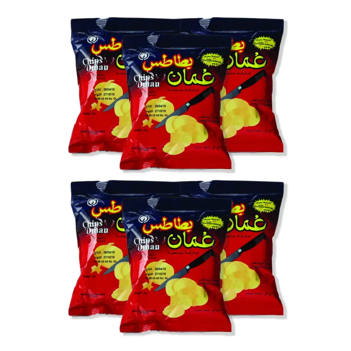 Oman Chips Chili Flavor Potato Chips, 15 gm Pack of 6 | Daraz.pk