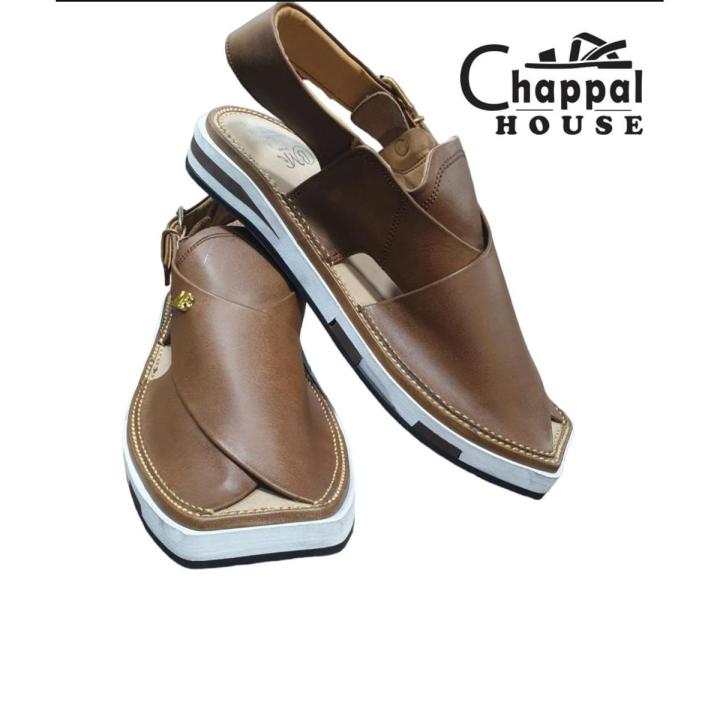Captan Pesahwari chappal new style puri khan chappal | Daraz.pk