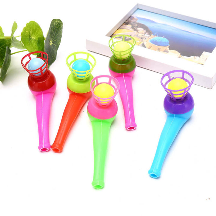5 PCs Blow Ball Pipe Floating Basket Balls Fun Games Kids Children's ...