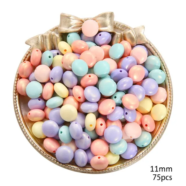 Candy Colors Plastic Acrylic Round Star Heart Beads For Earring ...