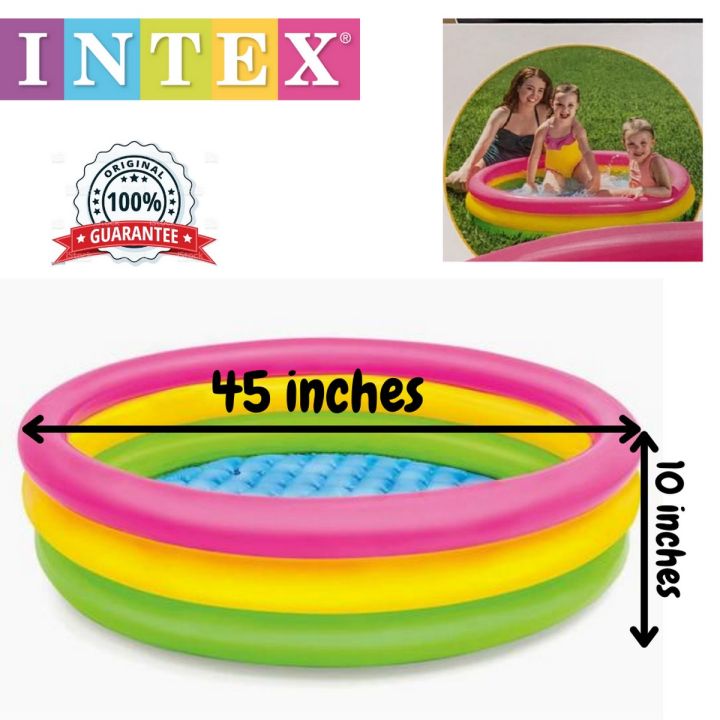 Intex Kids Swimming Pool Baby Bath Tub 45'x10' | Daraz.pk