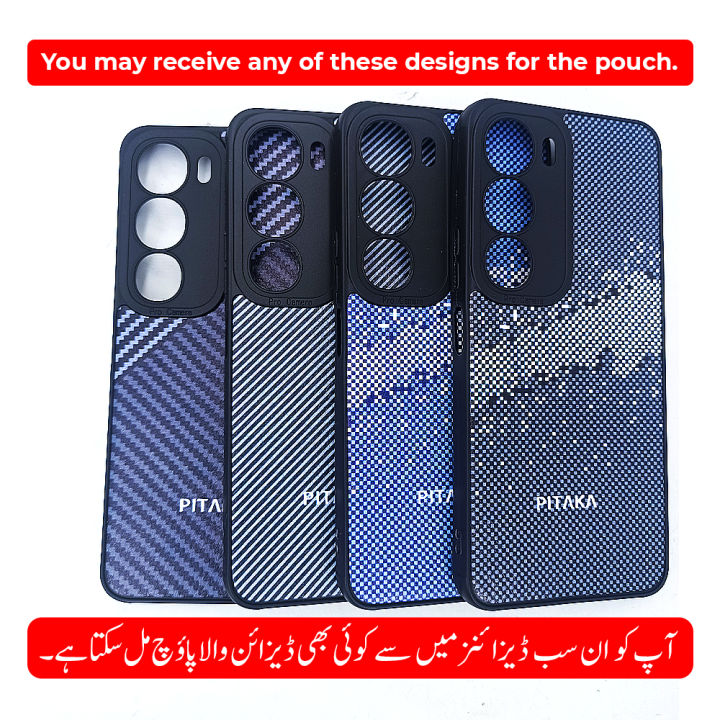 Vivo Y19s 4G Pitaka Luxuary Leather Back Case (Black) Leather Phone ...