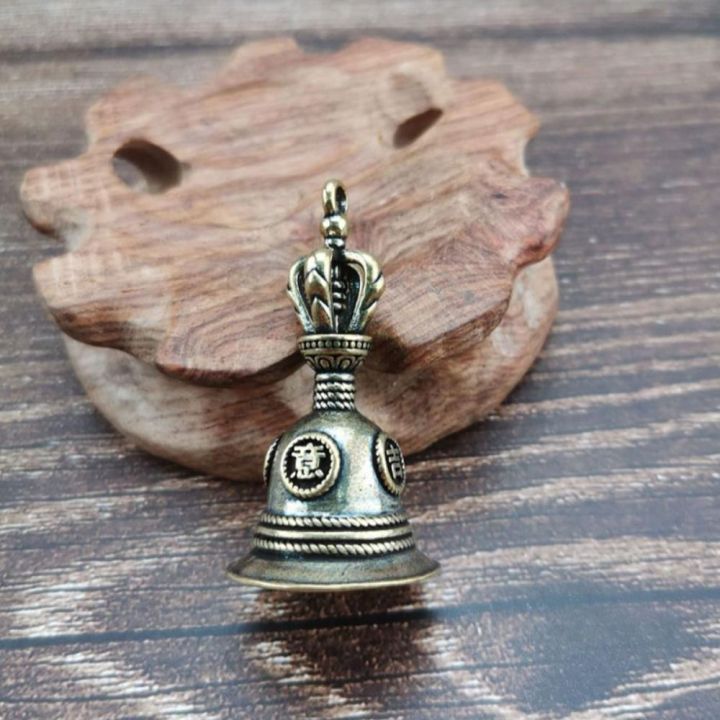 Chinese Style Mini Auspicious Bell Pendant Craft Antique Bell Wind ...