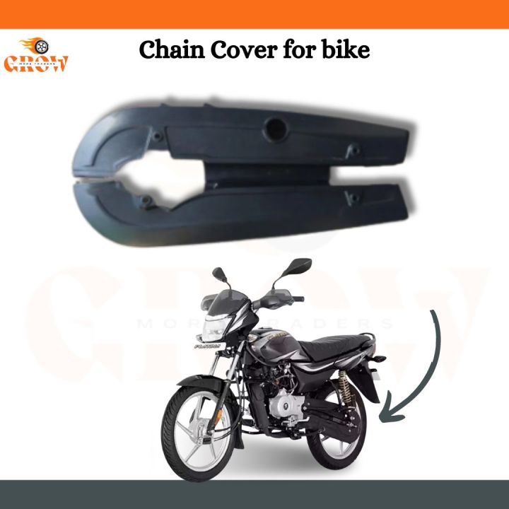 Chain Cover Plastic Set for all 70 cc bike Black color | Daraz.pk